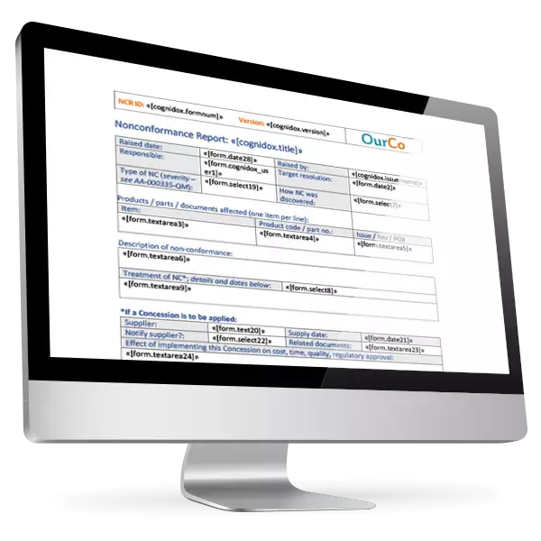 Download a free non-conformance report template